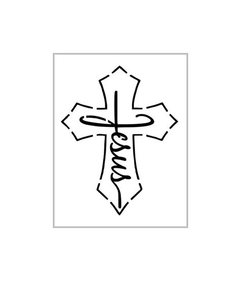 Fancy Cross Outline