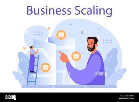 Business Scaling Concept Franchise Business Expansion Idea Of