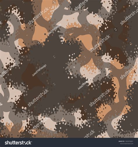 Camouflage Pattern Vector Illustrationmilitary Stock Vector Royalty