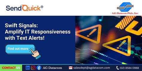 Sendquick Swift Signals Amplify It Responsiveness With Text Alerts