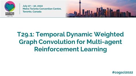 T291 Temporal Dynamic Weighted Graph Convolution For Multi Agent Reinforcement Learning Youtube