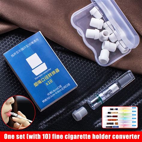 얇은 담배 여성용 필터 흡연 홀더 어댑터 슬림 담배 홀더 컨버터 타르 세척 감소 핫 1 세트 Aliexpress