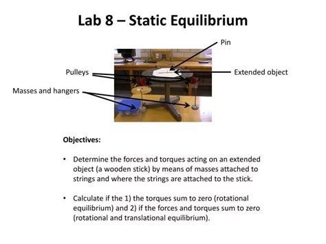 PPT Lab 8 Static Equilibrium PowerPoint Presentation Free Download ID 2487701