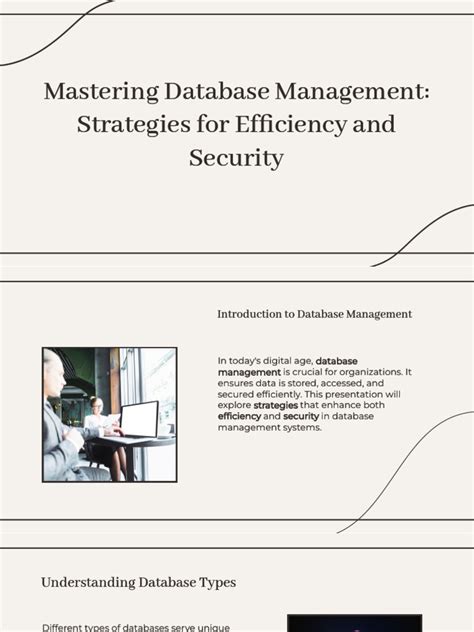 Slidesgo Mastering Database Management Strategies For Efficiency And
