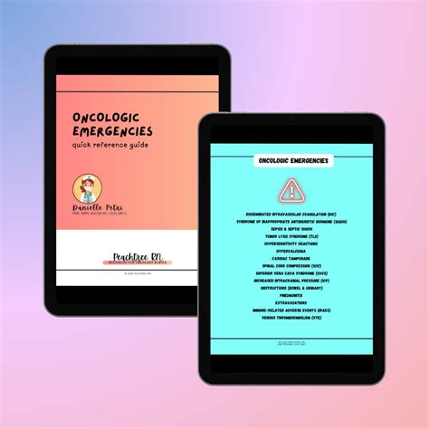 Oncologic Emergencies Quick Reference Guide Pdf 15 Pages Oncology Nurse