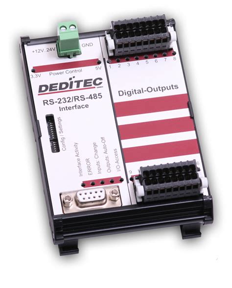 RS RS Digital Output Module With Relay Opto Outputs Deditec