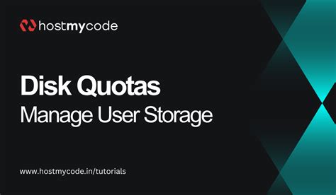 Disk Quotas On Ubuntu To Manage User Storage Hostmycode
