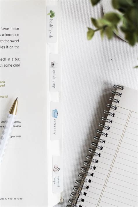 Free Cookbook Index Tabs