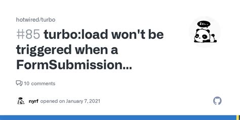 Turbo Load Won T Be Triggered When A FormSubmission Request Fails Issue Hotwired Turbo