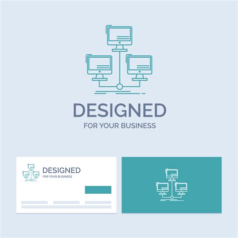 Database Distributed Connection Network Computer Business Logo Line
