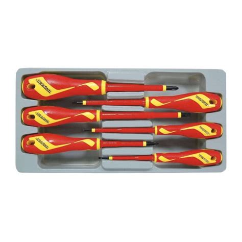 Teng Tools Insulated Screwdriver Set 6 Piece 1000 Volt Flat And Ph Mdv906n Einpart