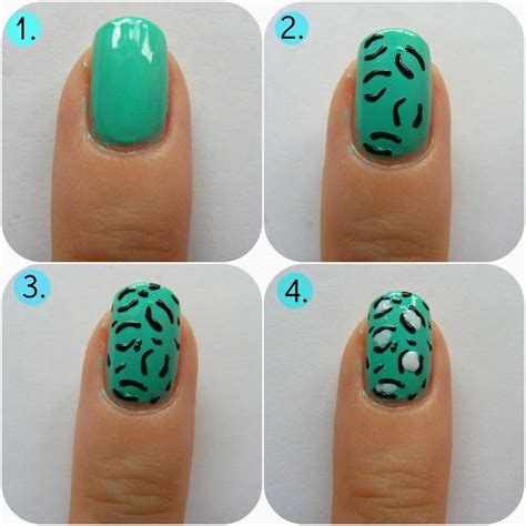 Leopard Nail Art Tutorial Oh Hey There Rachel