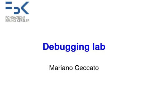 PPT Debugging Lab PowerPoint Presentation Free Download ID 7018899
