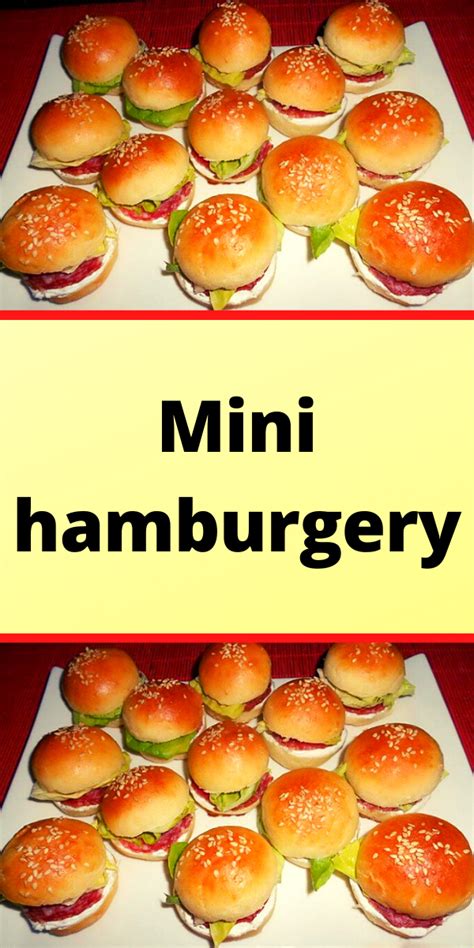 Mini hamburgery | Food and drink, Food, Hamburger