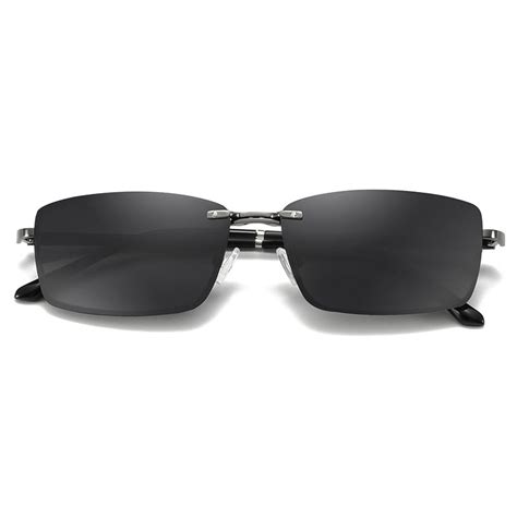 Bclear Mens Alloy Eyeglasses With Polarized Sunglasses Fuzweb