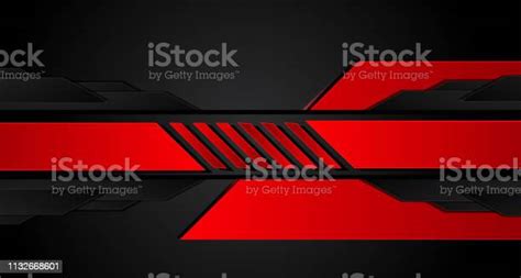 검은색과 빨간색 금속 배경입니다 벡터 금속 배너입니다 추상적인 기술 배경 0명에 대한 스톡 벡터 아트 및 기타 이미지 0명 강철 그림자 Istock