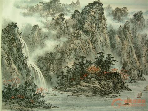 桂林著名山水画画家 桂林有名的书画家 桂林十佳画家 大山谷图库