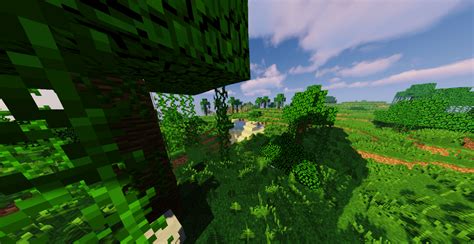 Jungle Edge With Shaders I Found It Cheating R Minecraft