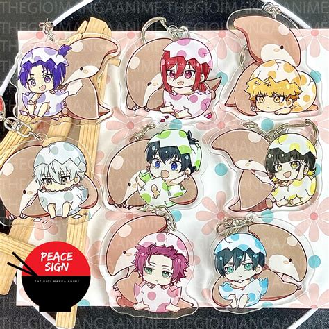 M C Kh A Blue Lock Ver Tr Ng Kh Ng Long In H Nh Anime Chibi Mica Trong Acrylic Qu T Ng D