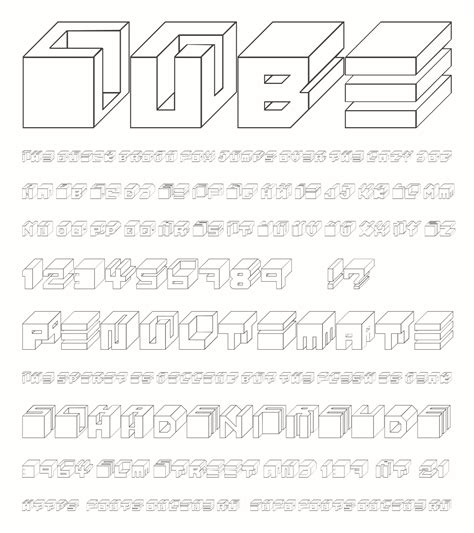 Cube Font
