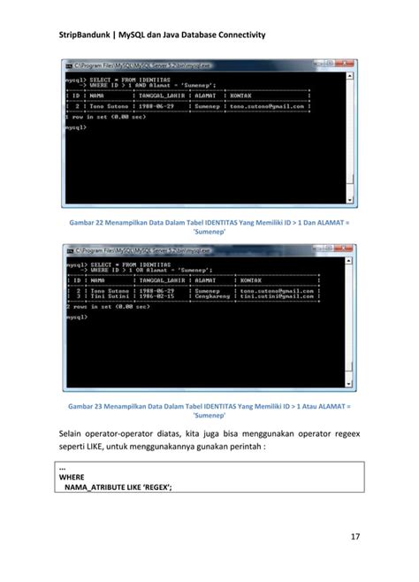 My Sql Dan Java Database Connectivity Pdf