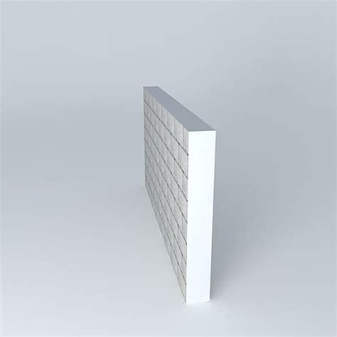 Cinder Block Wall 3d Model Max Obj 3ds Fbx Stl Dae