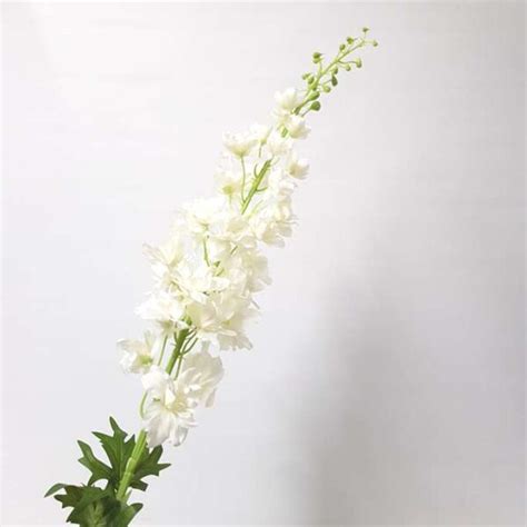 Artificial Delphinium Aurora White 120cm Desflora