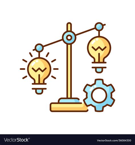 Idea Prioritization Rgb Color Icon Royalty Free Vector Image