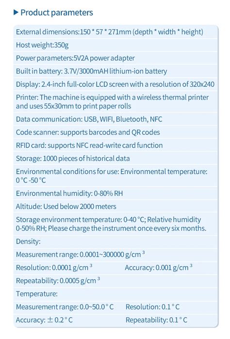 Yunyi Portable Handheld Liquid Density Meter Measuring Instrument For