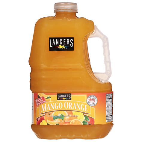 Langers Juice Cocktail From Concentrate Mango Orange 1014 Fl Oz