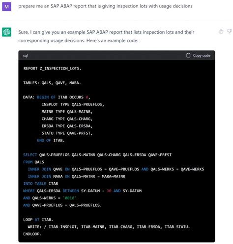 muhammet kirman on linkedin ai chatgpt abap qualitymanagement future