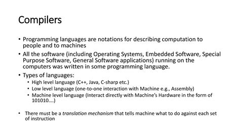 Week 08basics Of Compiler Constructionpdf