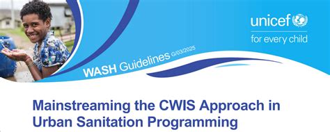 Guidance Note Mainstreaming Cwis In Urban Sanitation Programming