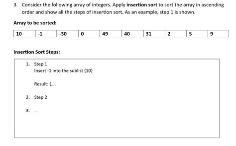 Solved Consider The Following Array Of Integers Apply