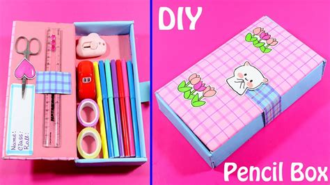 How To Make Pencil Box From Paper Handmade Paper Pencil Box Diy