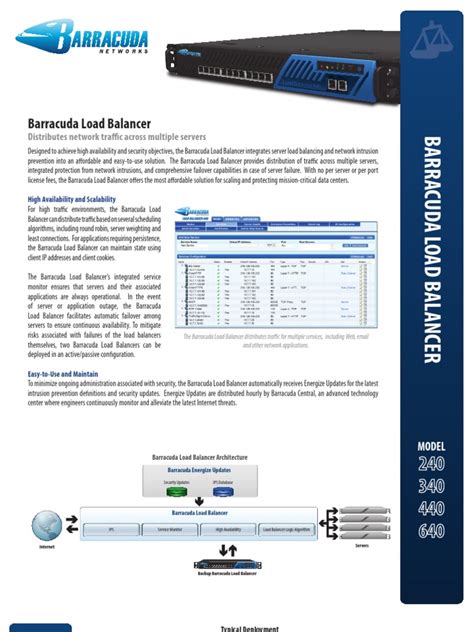 Barracuda Load Balancer Load Balancing Computing Computer Networking