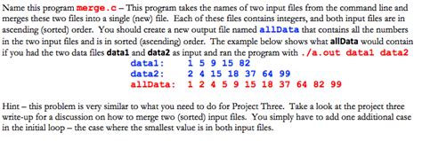 solved name this program merge c this program takes the