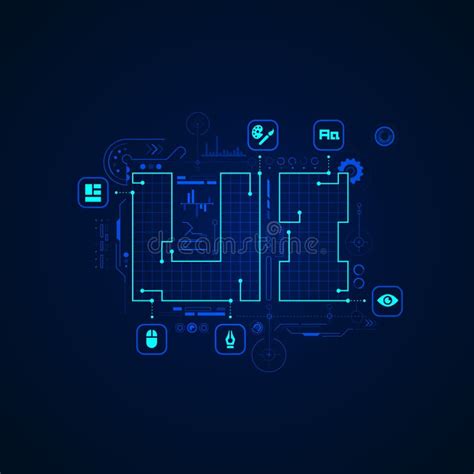 Ui Design Stock Vector Illustration Of Symbol Line 124097728