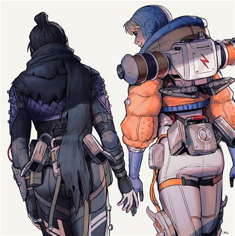 Wattson And Wraith Apex Legends Drawn By Jelart Danbooru