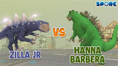 Zilla Jr Vs Godzilla Hanna Barbera Godzilla Face Off S1e4 Spore