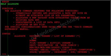 tso help command