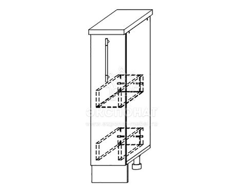 СБ 200 Шкаф нижний бутылочница Олива купить в Краснодаре с доставкой Экспонат Мебель
