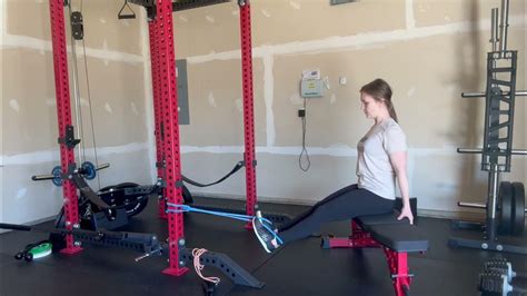 Seated Hamstring Curl With Resistance Band Youtube