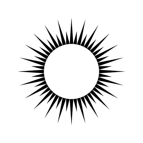 Sunburst Sunburst Icon Retroburst Design Sunlight Vector