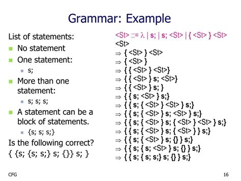 PPT CSC Compiler Construction Context Free Grammars PowerPoint Presentation ID