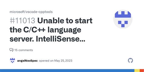 Unable To Start The Cc Language Server Intellisense Features Will Be Disabled Error Error