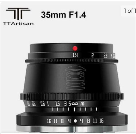Tt Artisan 35mm F14 X Mount Photography Lens And Kits On Carousell