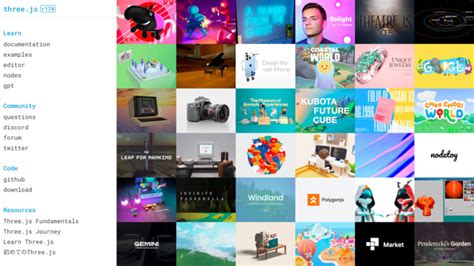 Threejs La Libreria Javascript Per La Grafica 3d Con Una Vetrina Di