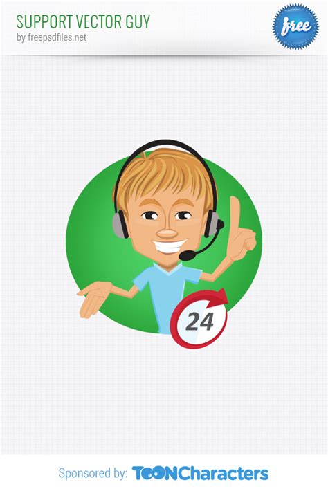 Support Vector Guy Vector Characters