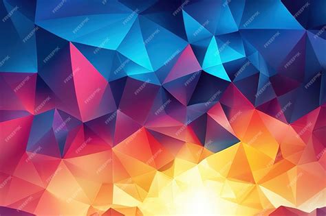 Premium Photo Colorful Triangular Abstract Background Abstract Polygonal Background